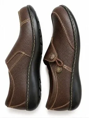 Clarks | Shoes | Clarks Womens Shoes Brown Ashland Lane Q Model Leather ...